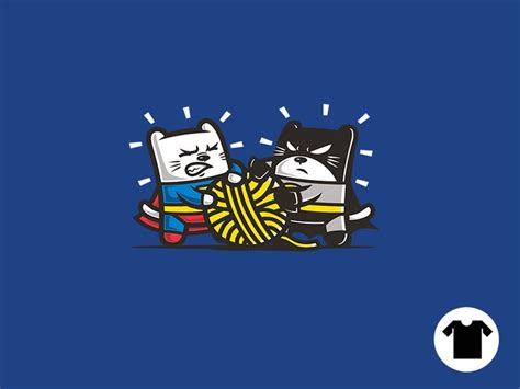 Supercat Vs Batcat For 8 11 Woot Tee Shirt Designs Large Women 3