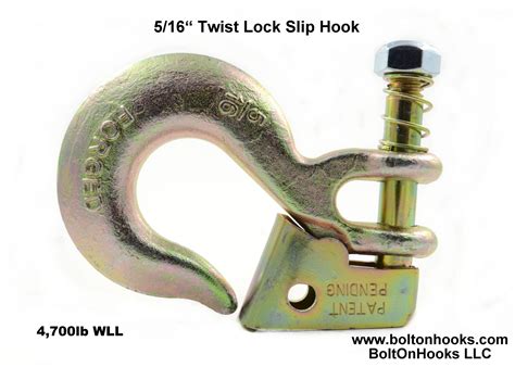 5 16 twist lock© slip hook boltonhooks llc