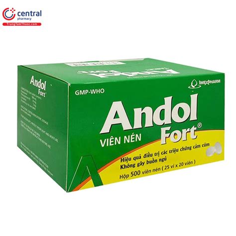 Thuốc Andol Fort Điều Trị Cảm Cúm Viêm Mũi Dị ứng Hiệu Quả