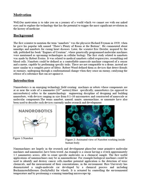Nano Robotics Pdf Nanotechnology Physical Sciences