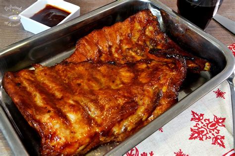 Costillas de cerdo al horno con salsa barbacoa Receta fácil