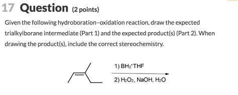Solved 17 Question 2 Points Given The Following