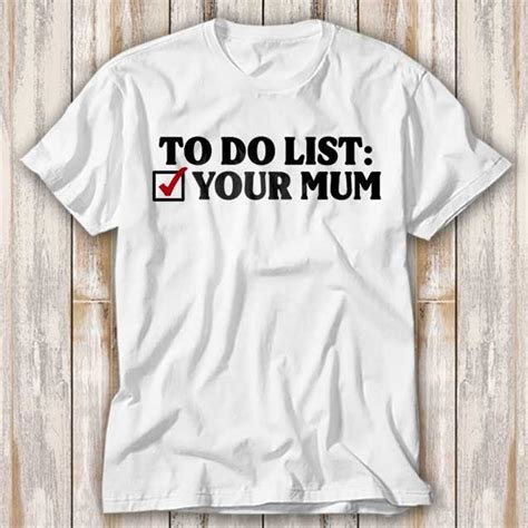 Camiseta Divertida Con Lista De Cosas Por Hacer Para El Cumpleaños De