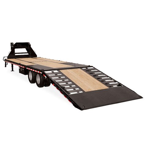 Sure Trac Hd Low Profile Hydraulic Beavertail Deckover Gooseneck