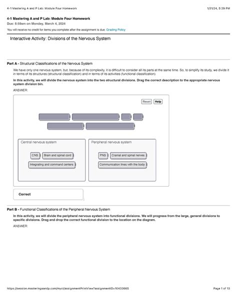 Mastering A And P Lab Module Four Homework Grading Policy
