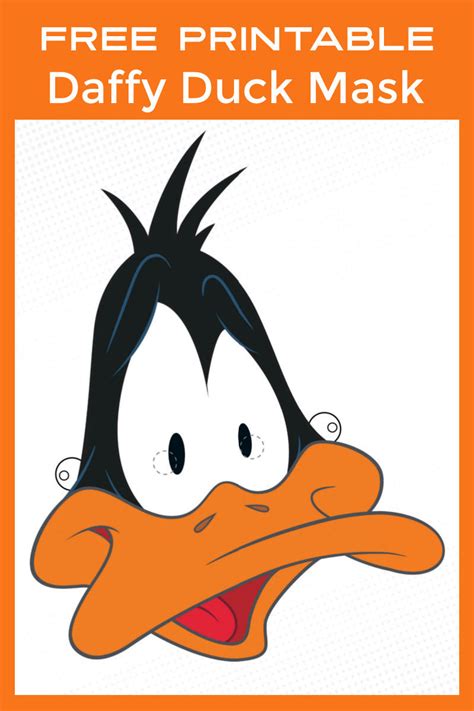 Duck Face Mask Template