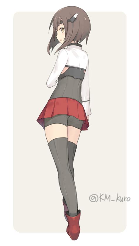 Safebooru 1girl Bike Shorts Black Legwear Brown Eyes Brown Hair