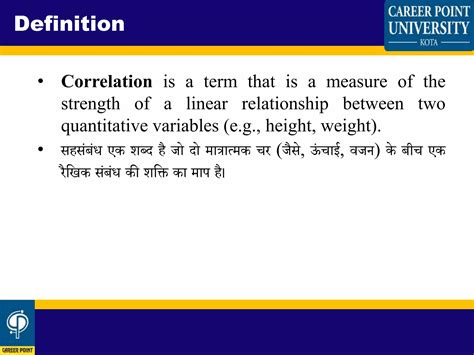 Correlation Definition Types Pptx