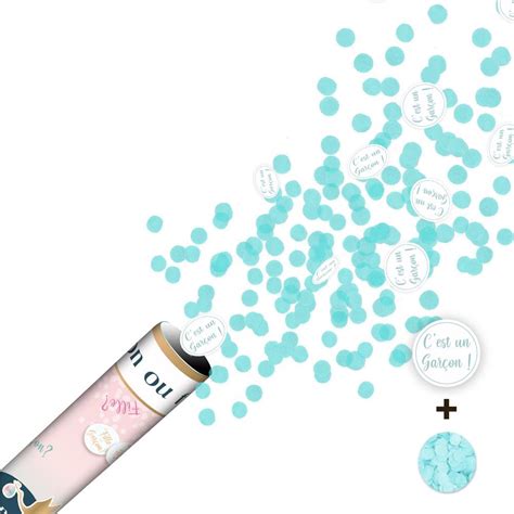 Canon à Confettis Révélation De Sexe Garcon 100 Fete Le Shop