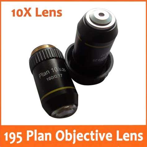 X L Plan Achromatic Bio Microscope Biological Microscope Objective Lens With Thread
