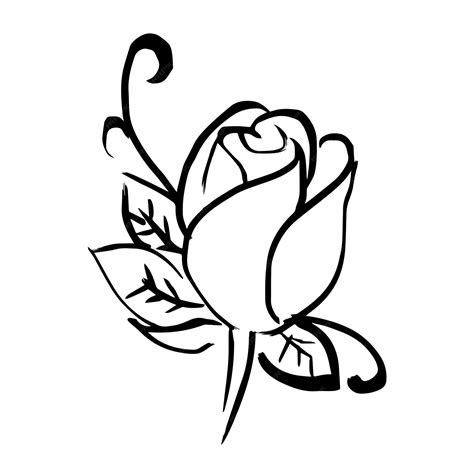 Premium Vector Simple Rose