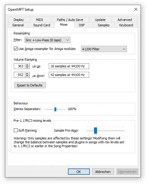 Manual Setup Mixer OpenMPT Wiki