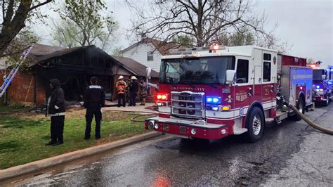 Firefighters Unharmed After Falling Through Roof Of Burning Oklahoma