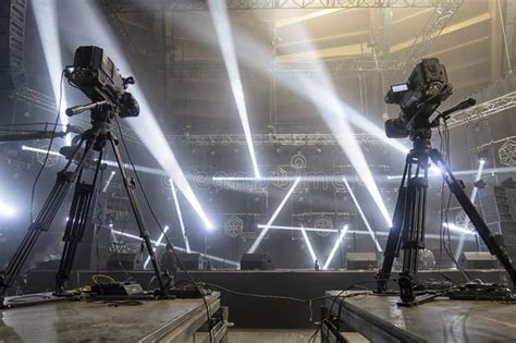 Television Camera. Camera in a Concert Hall Stock Image - Image of ...