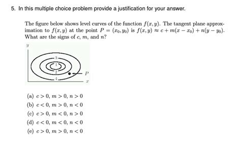 solved 5 in this multiple choice problem provide a