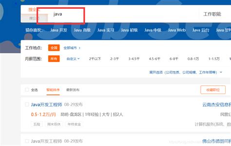 Java 爬取51job招聘信息如果用java爬虫招聘网站的招聘信息 Csdn博客