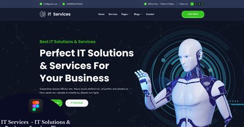 It Services It Solutions And Business Services Figma Template