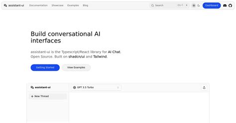 Assistant Ui：开源ai聊天界面库