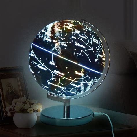 Light Constellation Globe Led Light Geography Interactive Education