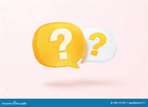 3d Question Mark Icon Sign Or Ask Faq And Qa Answer Solution