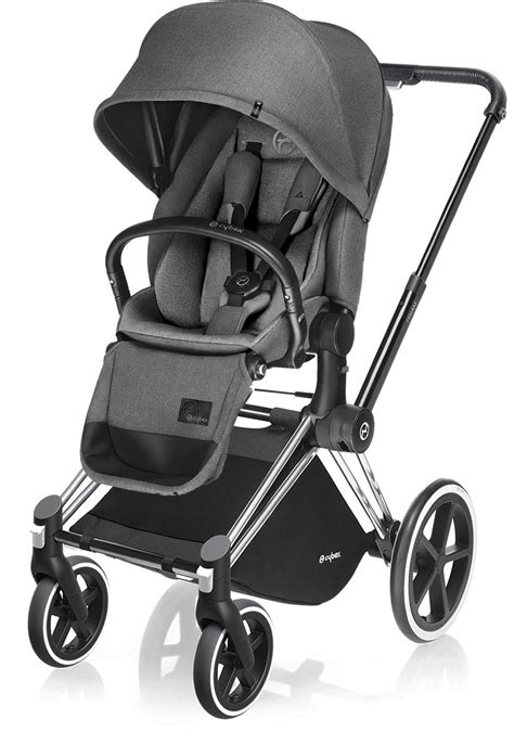 Cybex 2017 2018 Priam Lux Trekking Stroller Chrome Manhattan Gre