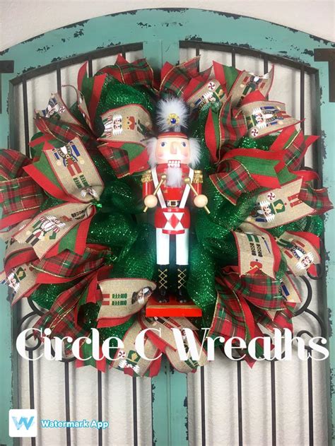 Nutcracker Christmas Wreath Nutcracker Wreath Holiday Wreath Etsy