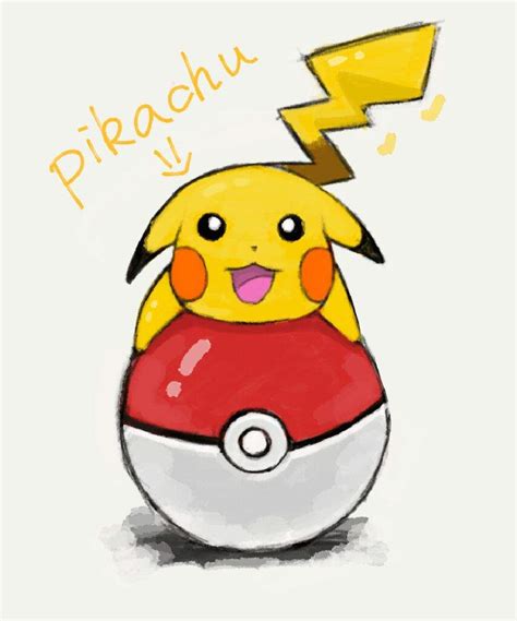 Pikachu On A Pokeball Pokémon Amino