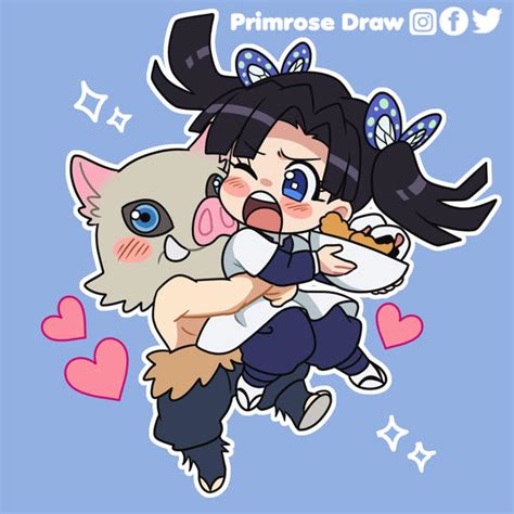 Inosuke X Aoi Chibi By Primrose Rachel On Deviantart