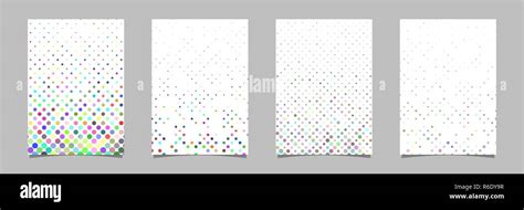 Abstract Dot Pattern Brochure Template Set Vector Stationery Backgrounds Stock Vector Image