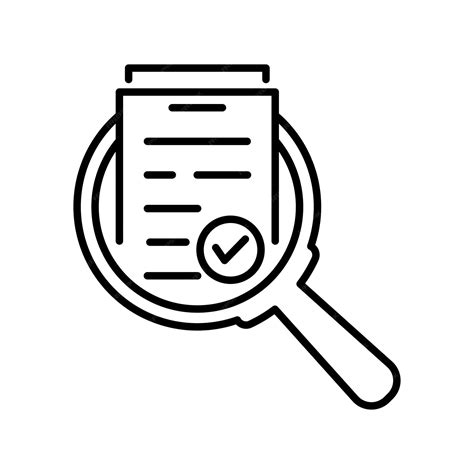 Premium Vector Review Thin Line Icon Like Assesment Or Audit Stroke
