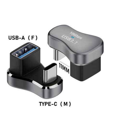 USB C Male To Female Adapter Connector Degree Type C Extension Adapter For ASUS ROG Ally And