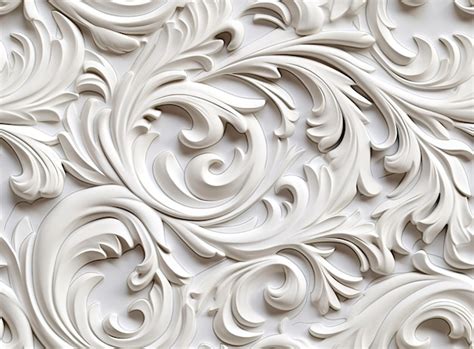 Premium Photo Gypsum Patterns Of White Flowers Gypsum Background Floral Pattern Seamless