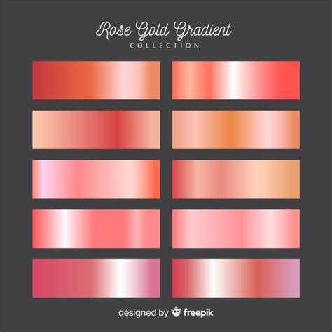 Premium Vector Red Gradient Set