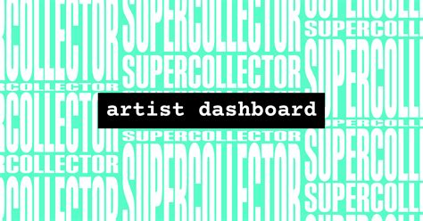 Artist Dashboard • Supercollector