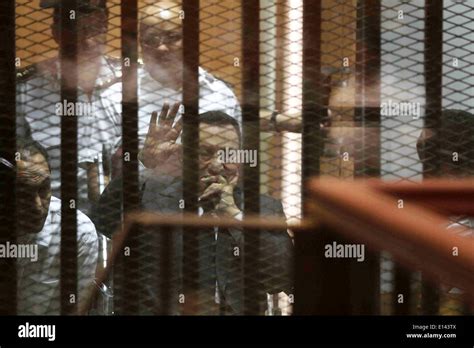 Cairo Egypt 20th May 2014 Egypts Deposed President Hosni Mubarak