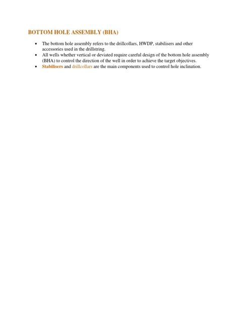 Bottom Hole Assembly Pdf Geotechnical Engineering Infrastructure