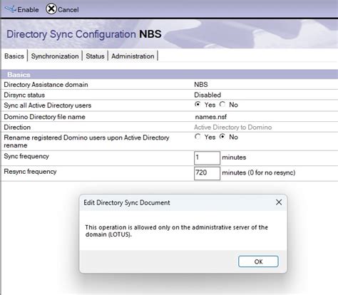 This Operation Is Allowed On The Administrative Server Of The Domain Domino Forum