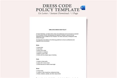Employee Dress Code Policy