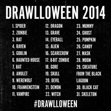 Drawloween Inktober 31 Day Challenge Art Amino