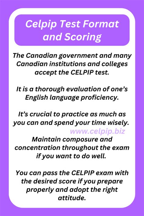 Celpip Test Format And Scoring Celpip Biz