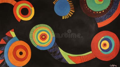 Vibrant Circular Abstract Art Stock Illustration Illustration Of Visual Circular 367679055