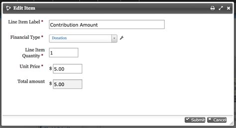 Line Item Editor Civicrm
