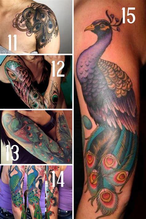 47 Vibrant Peacock Tattoo Designs Their Meaning Tattooglee