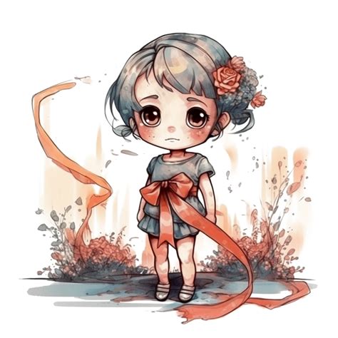 Chibi Linda Pequeño Niña 22833965 Png