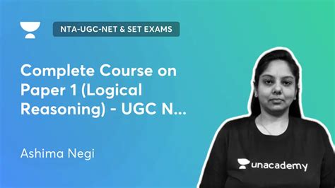 Nta Ugc Net And Set Exams Complete Course On Paper 1 Logical Reasoning