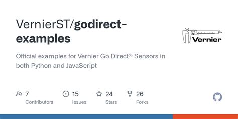 Github Vernierstgodirect Examples Official Examples For Vernier Go