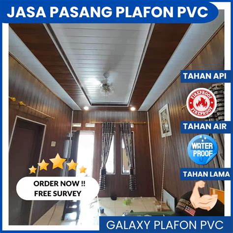 Jual Plafon Pvc Terpasangjasa Pasang Plafon Pvcpemasangan Plafon Pvc