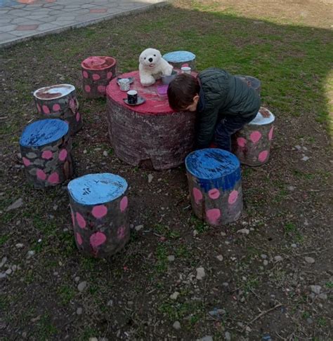 საბავშვო ბაღის საუცხოო ეზო „ეს იქნება ჯგუფის ერთობის ადგილი სადაც ბავშვები ერთმანეთს საკუთარ