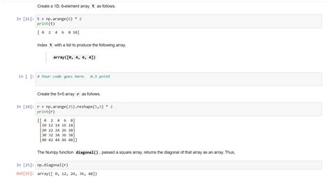Solved Create The 5x5 Array D As Follows In 17 D