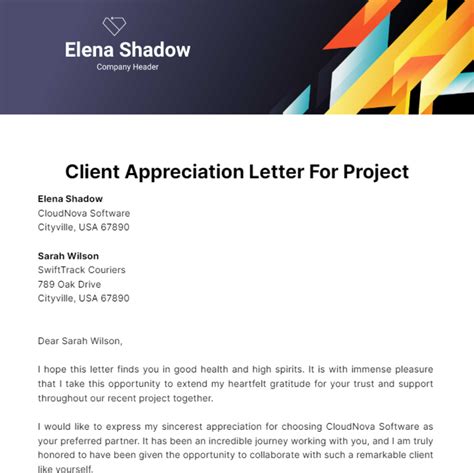 Free Client Letter Templates And Examples Edit Online And Download